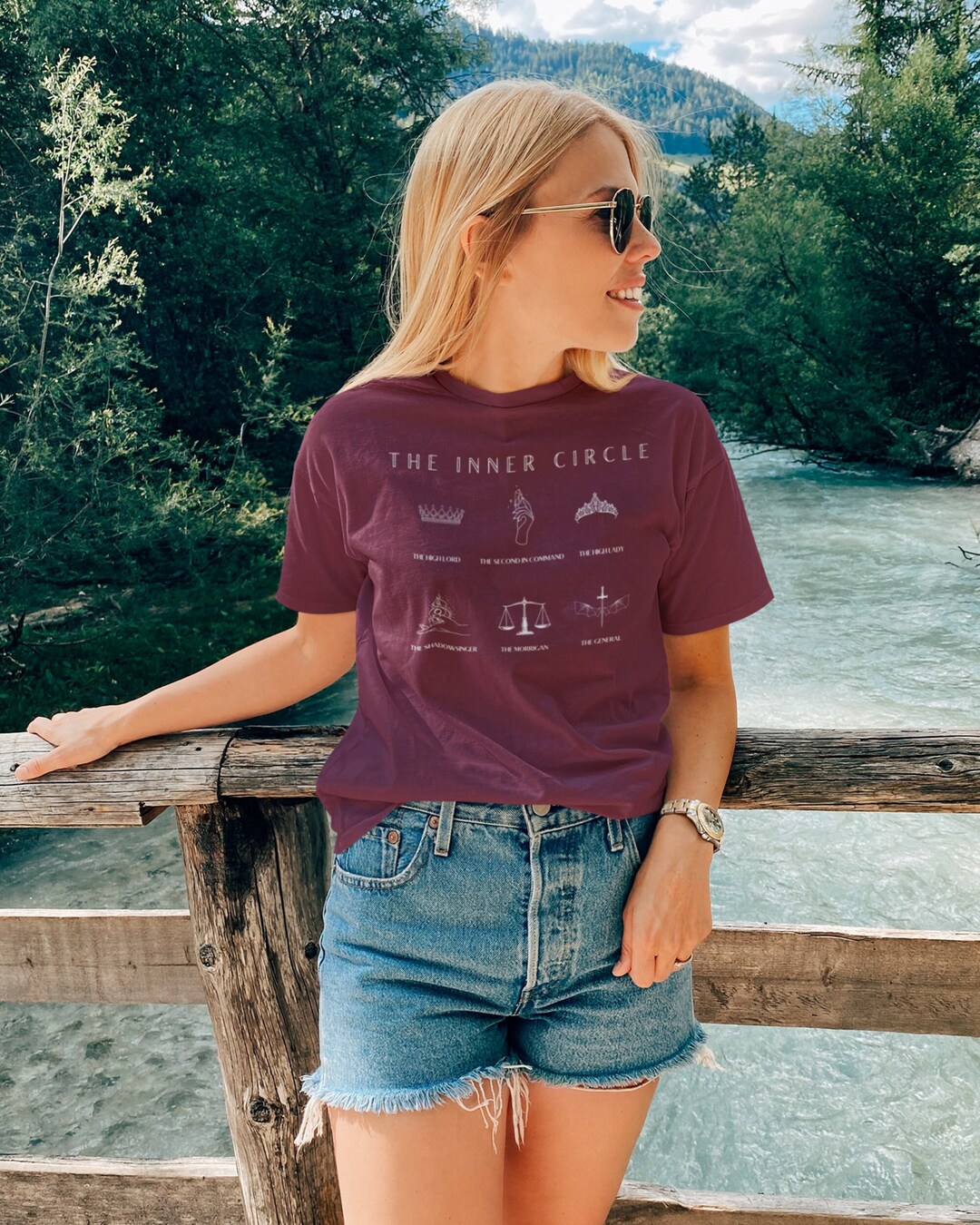 ACOTAR the Inner Circle Shirt Sarah J Maas SJM Merch Bookish Rhysand ...