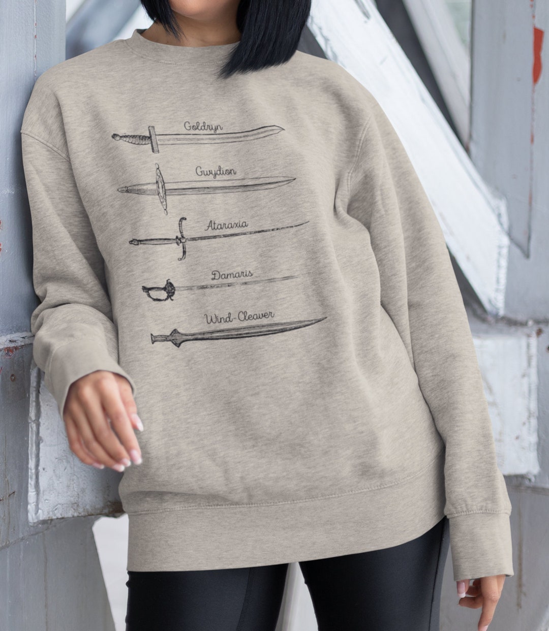 TOG/CC/ACOTAR Universe Inspired Swords Sweatshirt Aelin Manon Dorian ...