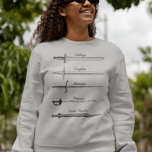 SJM Universe Swords Sweatshirt: Acotar, Tog, Cc Bookish Design - Etsy