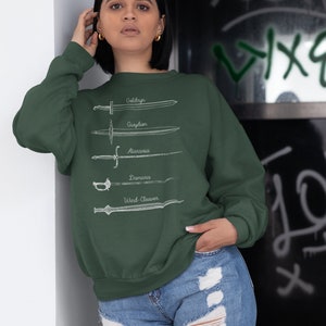 SJM Universe Swords Sweatshirt: Acotar, Tog, Cc Bookish Design - Etsy