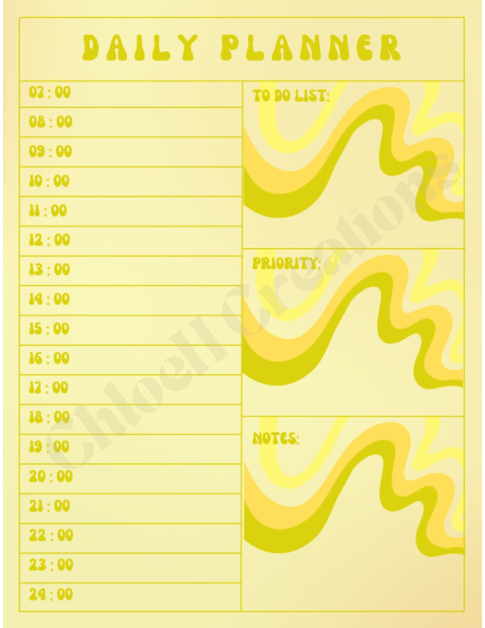 Daily Planner - Etsy