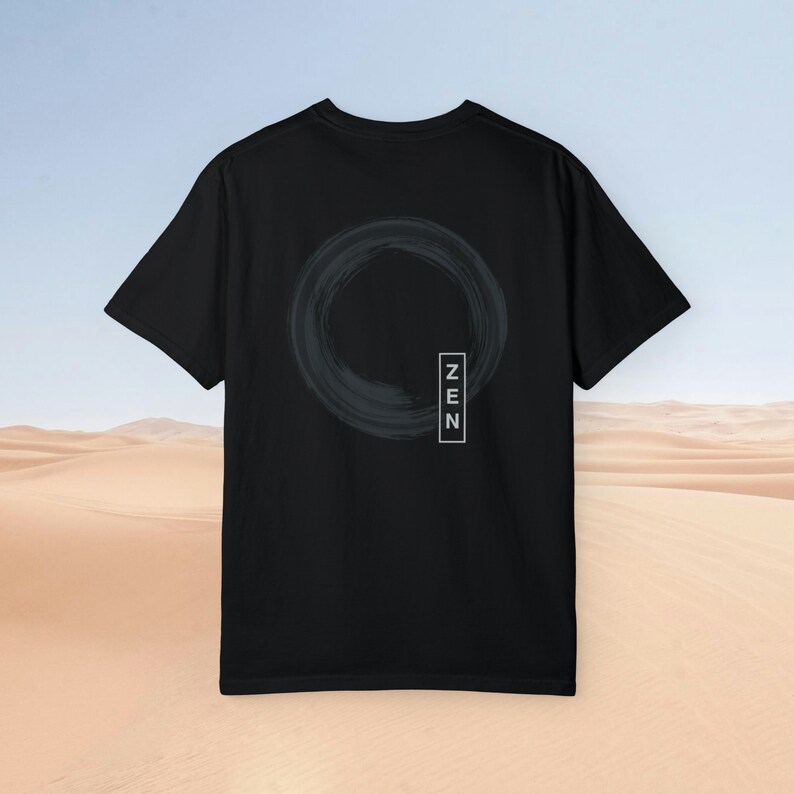 ZEN ENSO Circle Unisex Cotton T-shirt, Zen Buddhism Symbol, Timeless Japanese Calligraphy Tee ...