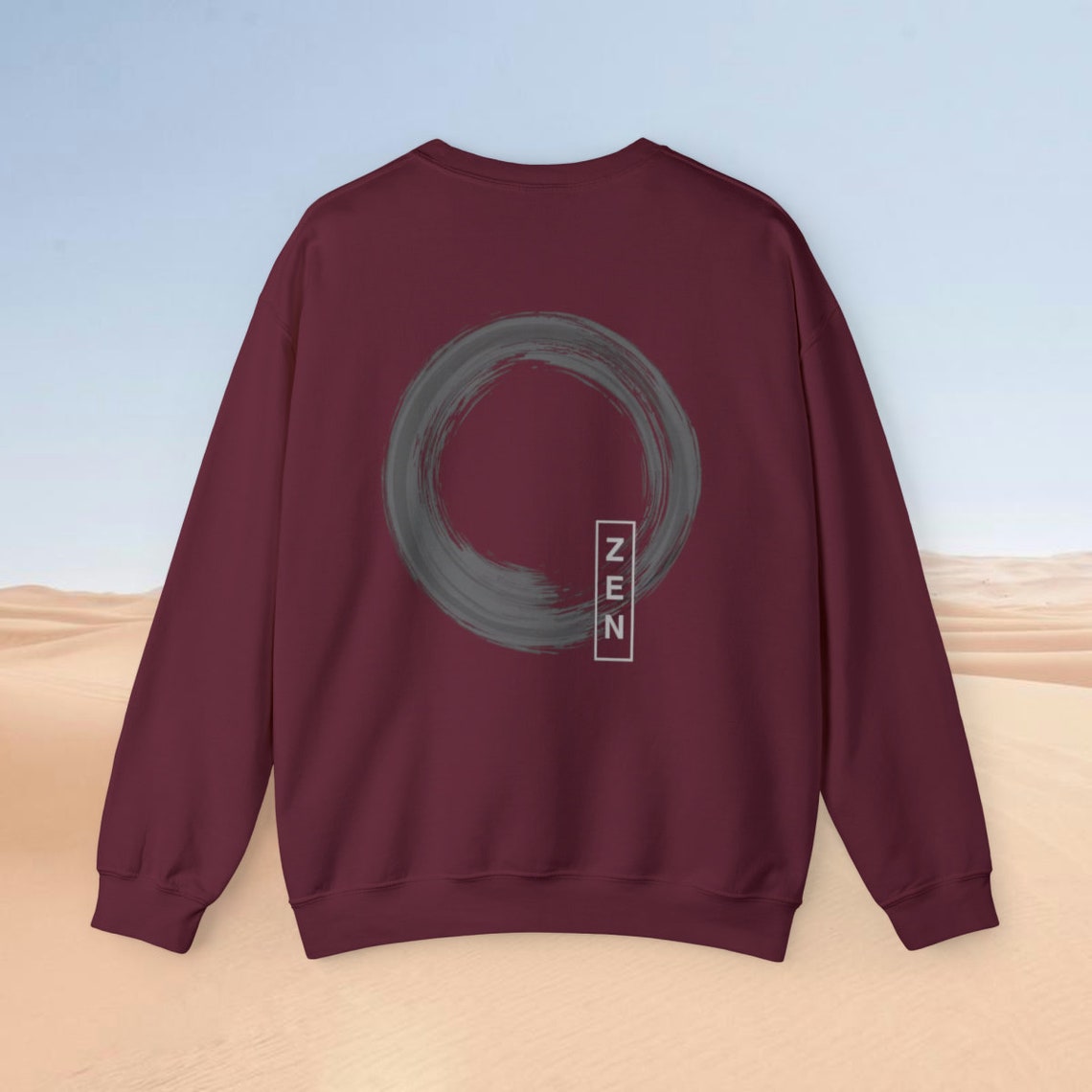 Enso Circle Sweatshirt: Zen Buddhist Symbol Back Print - Etsy