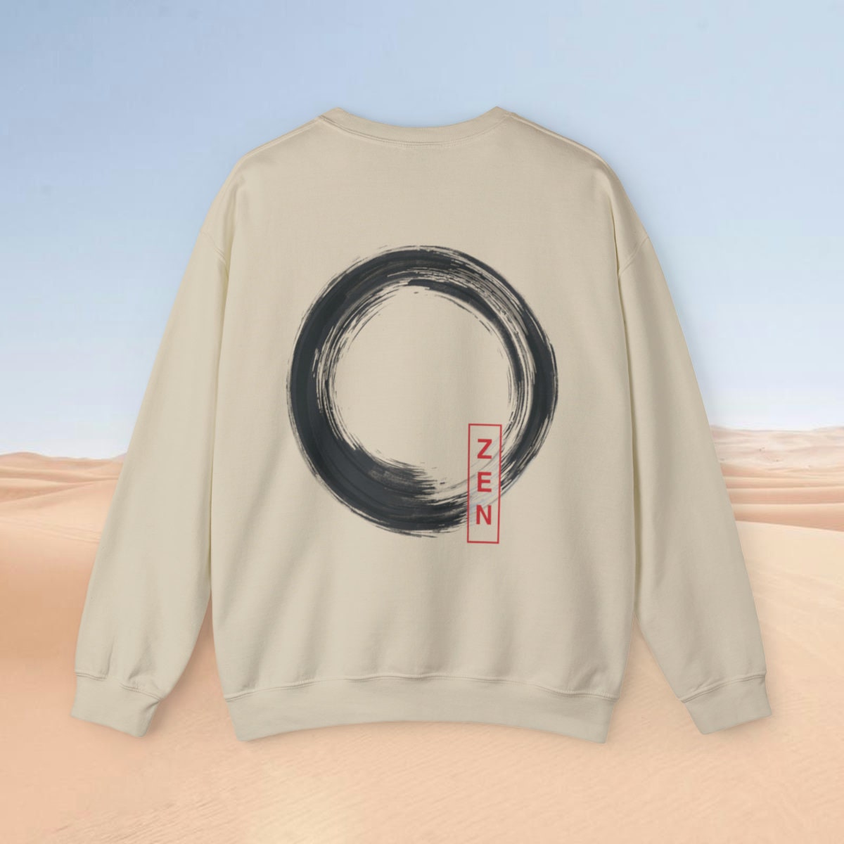 Enso Circle Sweatshirt: Zen Buddhist Symbol Back Print - Etsy