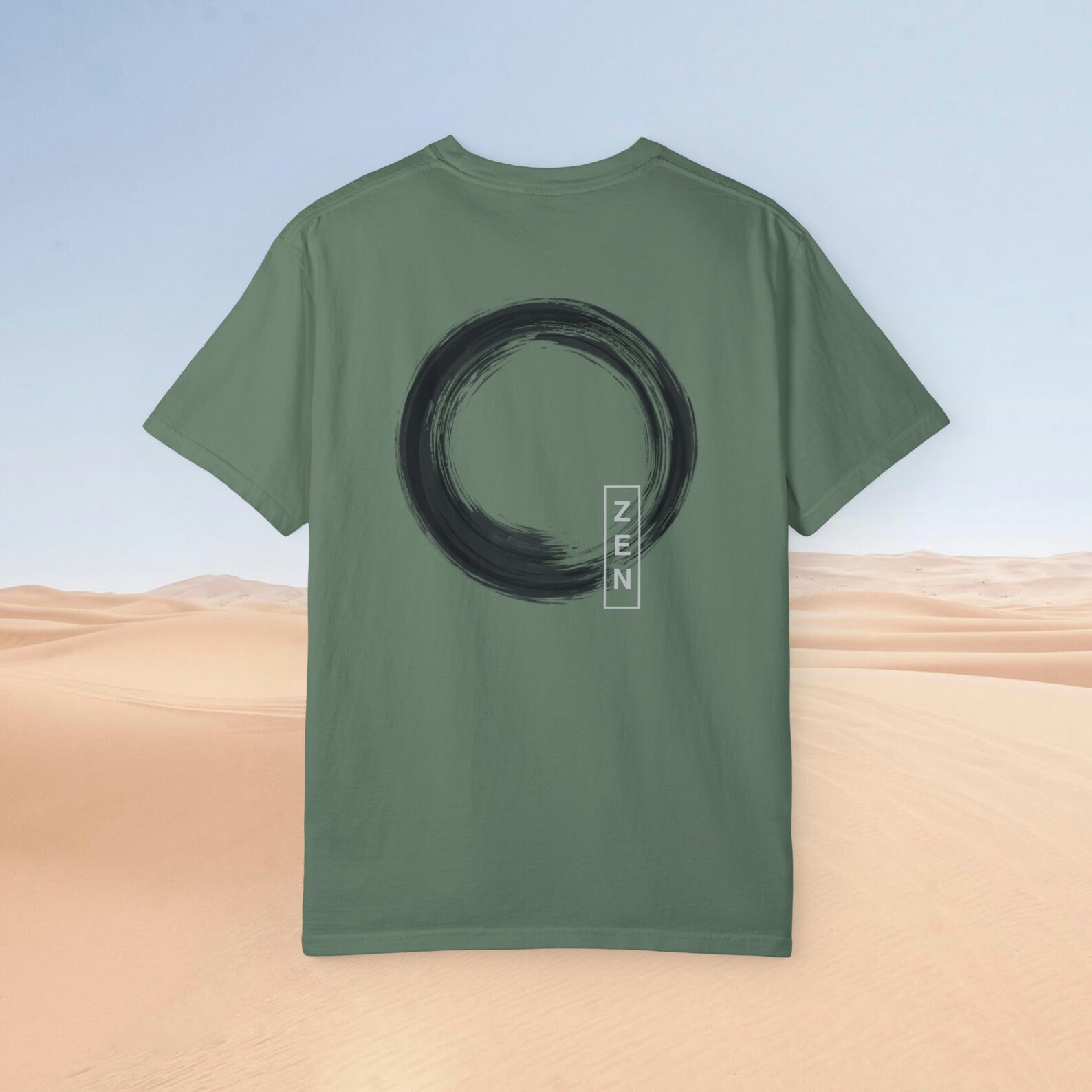 ZEN ENSO Circle Unisex Cotton T-shirt, Zen Buddhism Symbol, Timeless ...