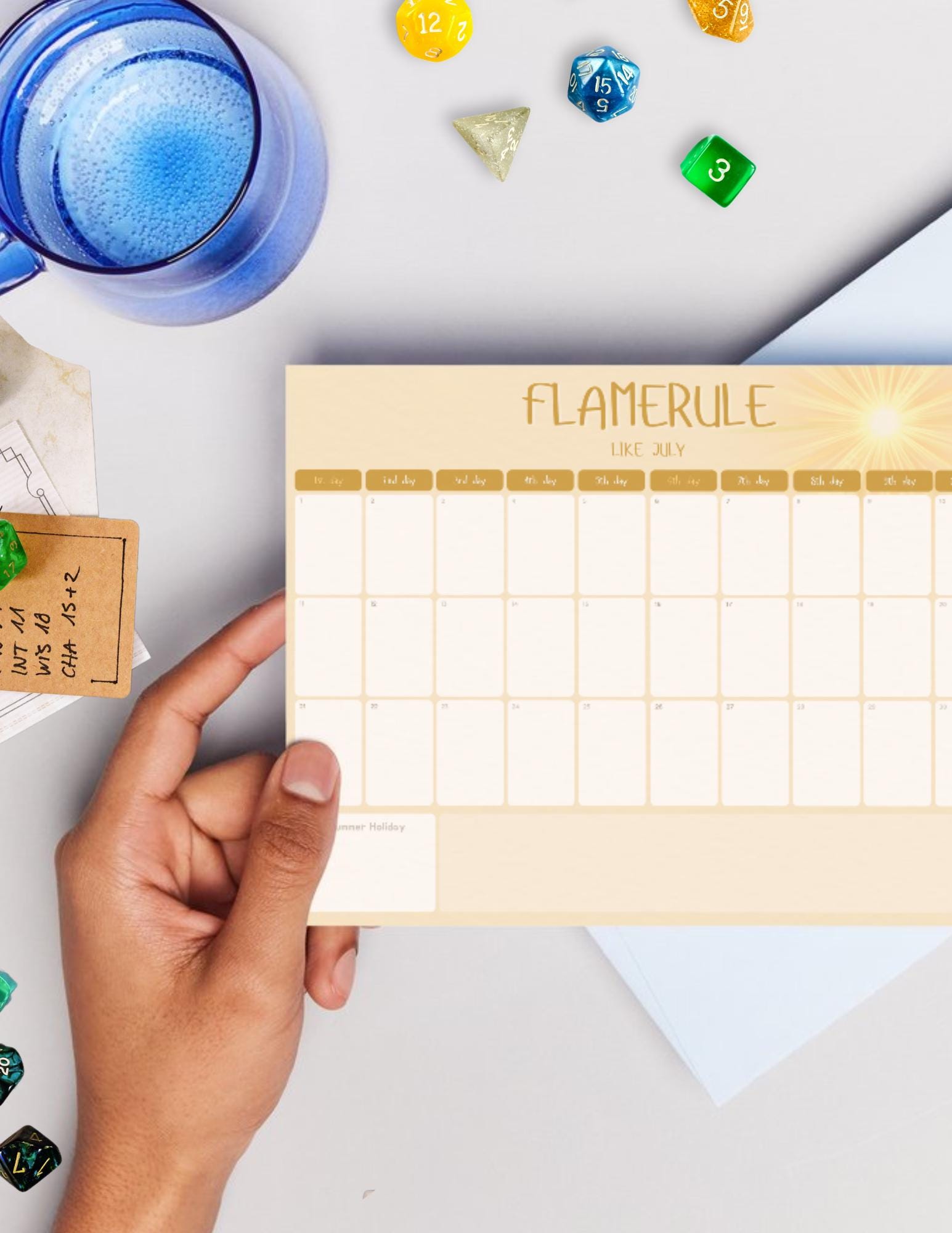 Printable D&D 5E Faerunian Calendar - Etsy