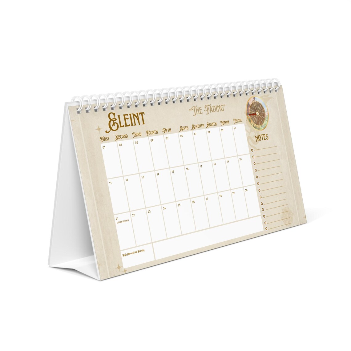 Dnd Faerunian Desktop Calendar - the Calendar of Harptos - Etsy