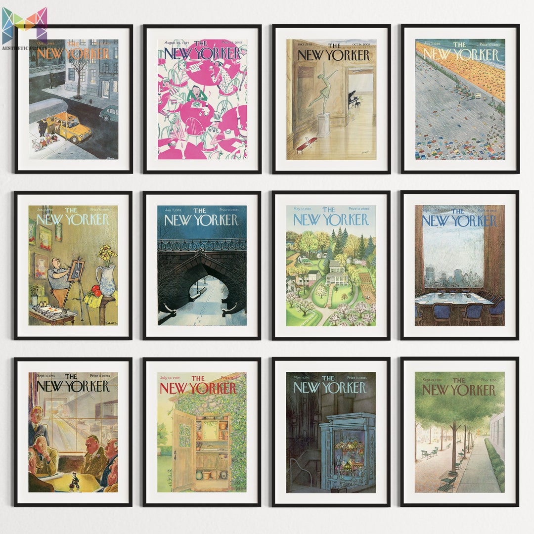 Set of 12 Vintage Aesthetic Magazine Cover Room Decor Retro the New ...