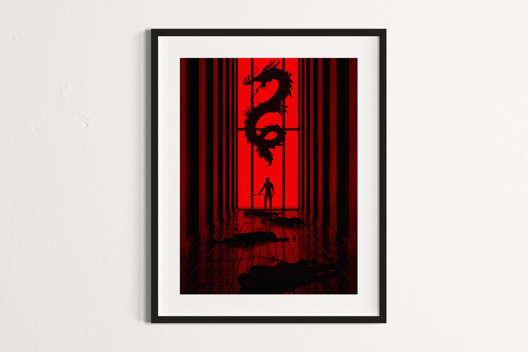 Neon Red Sword Master Poster Red Aesthetic Sword Master Room - Etsy