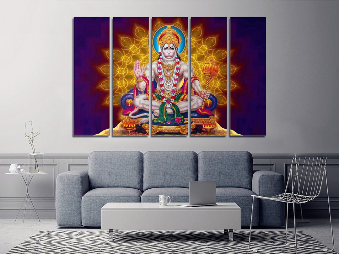 Hanuman God Canvas Wall Art, Large Framed Canvas Wall Art, Extra Large ...