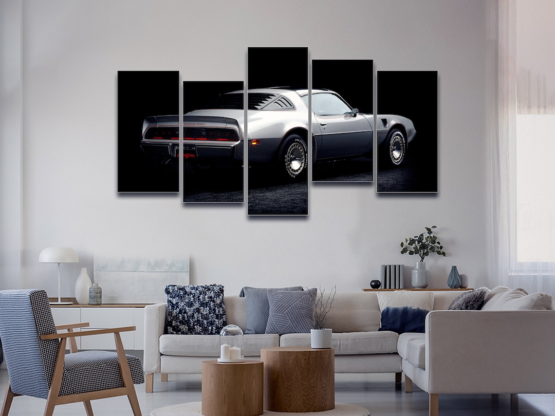 1979 Pontiac Firebird Trans-am 5 Pieces Canvas Wall Art, Large Framed 5 ...