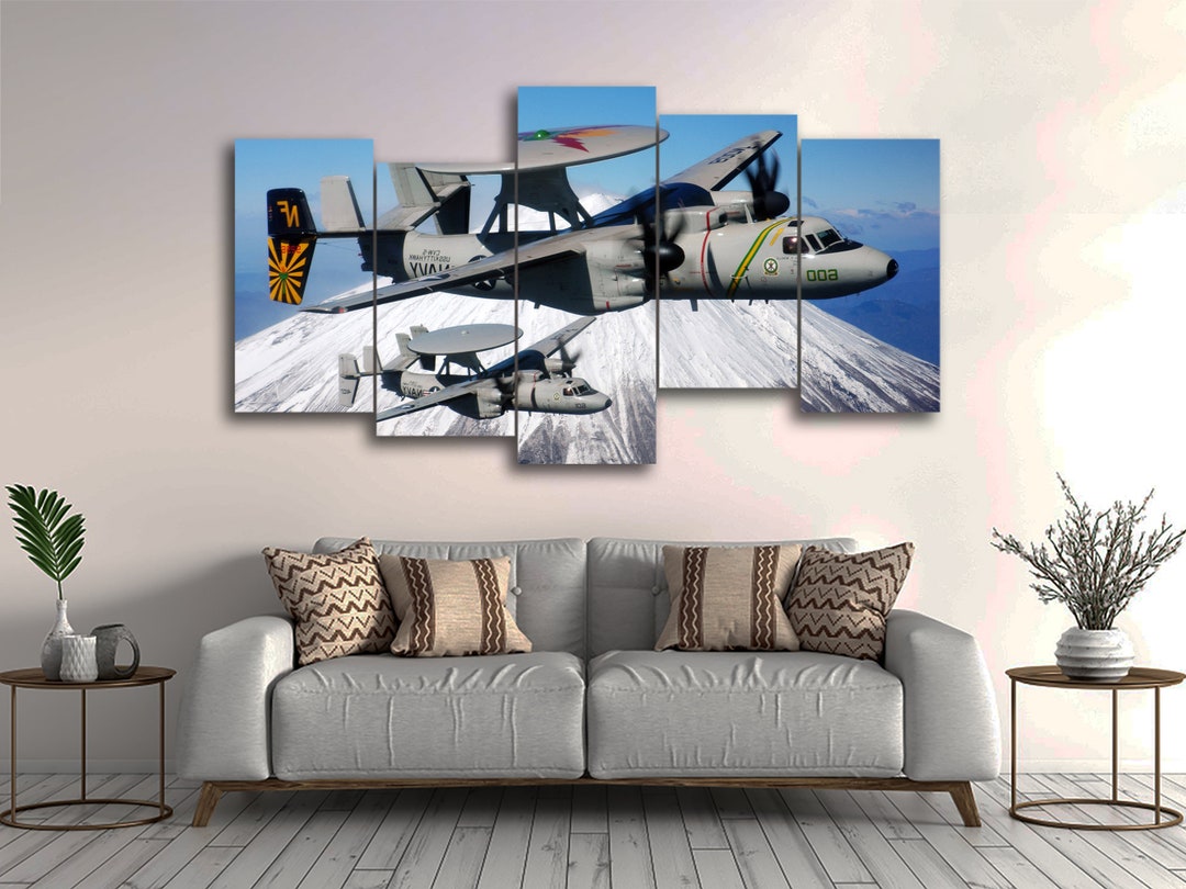 Northrop Grumman E-2C Hawkeye 5 Pieces Canvas Wall Art, Large Framed 5 ...