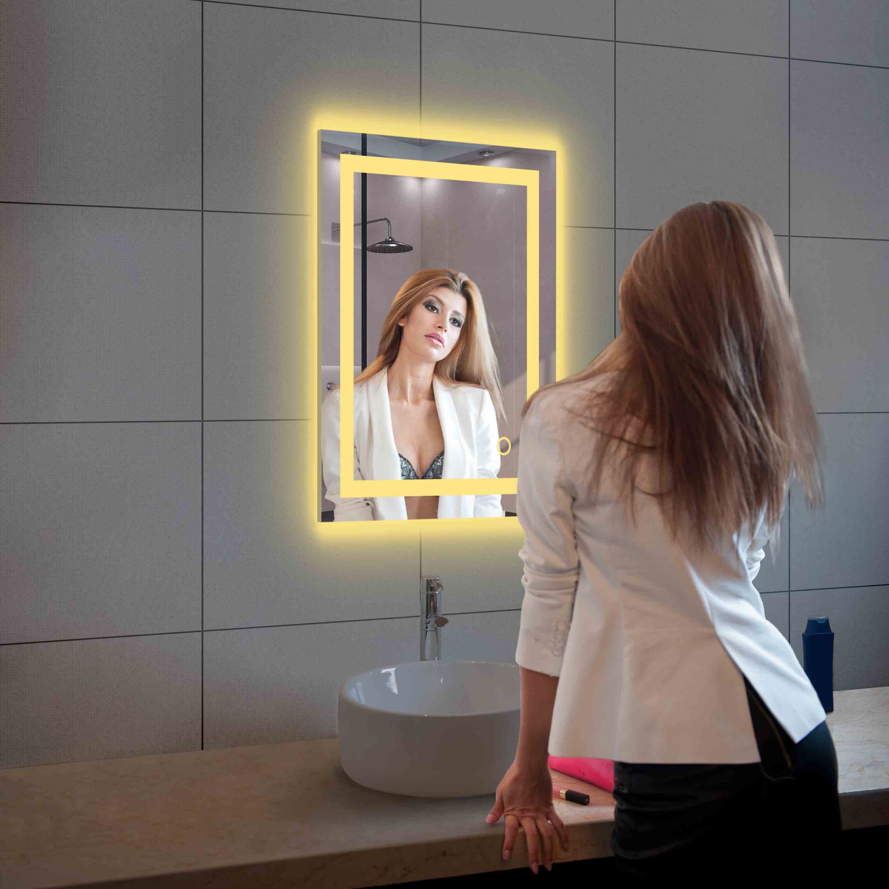 LED Lighted Makeup Mirror for Bathroom Vanity With Fogless - Etsy