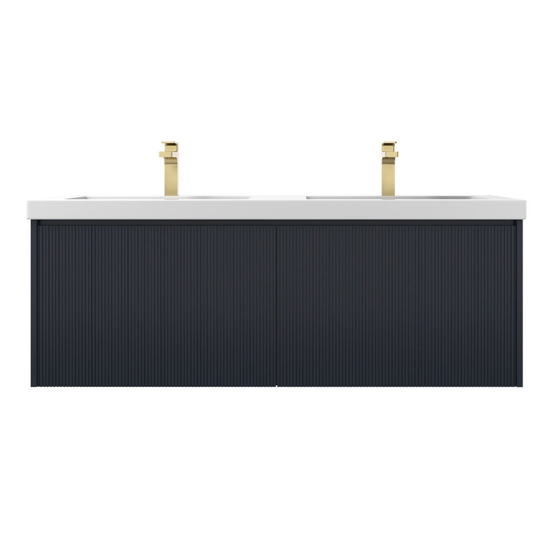 60" Floating Bathroom Vanity With Sink, Wall Mounted Vanity - Etsy