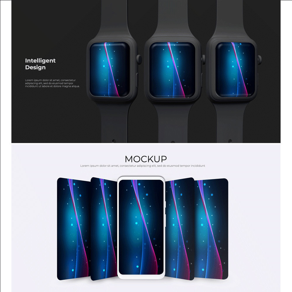 Powerful Device Mock up Template | Auto Image Adjustment AND Fully ...