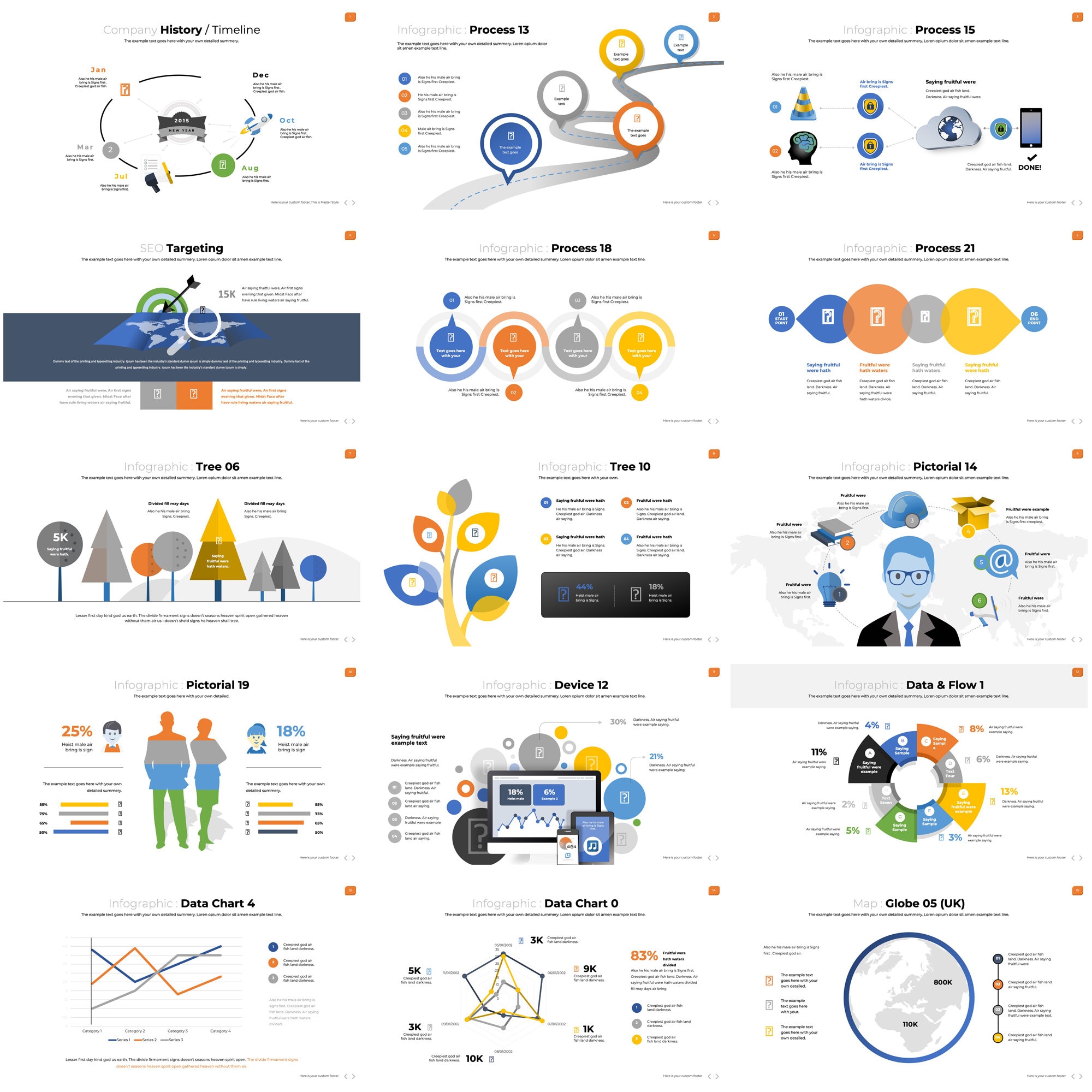 Advanced Infographic Collection | 500+ Infographics Powerpoint ...