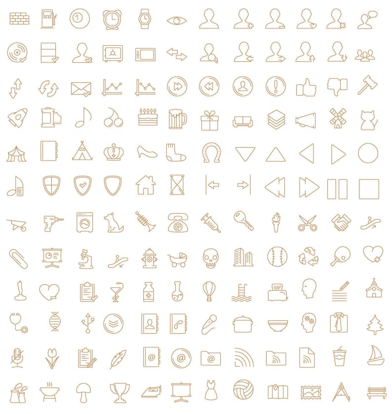 2050 Business Icons Pack | Minimal Icons, Outline Icons, Lass Icons for ...