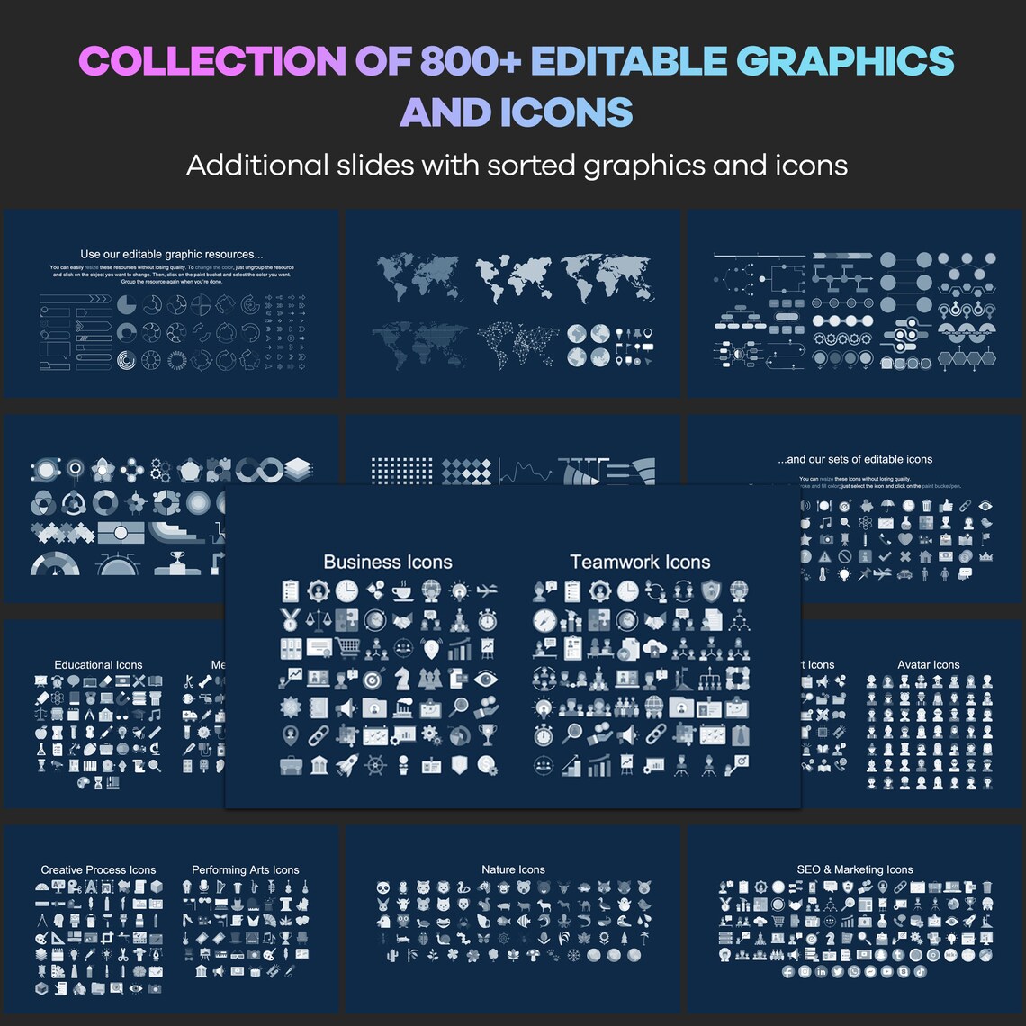 Modern Illustration Powerpoint Templates | Inspired by Google Facebook ...