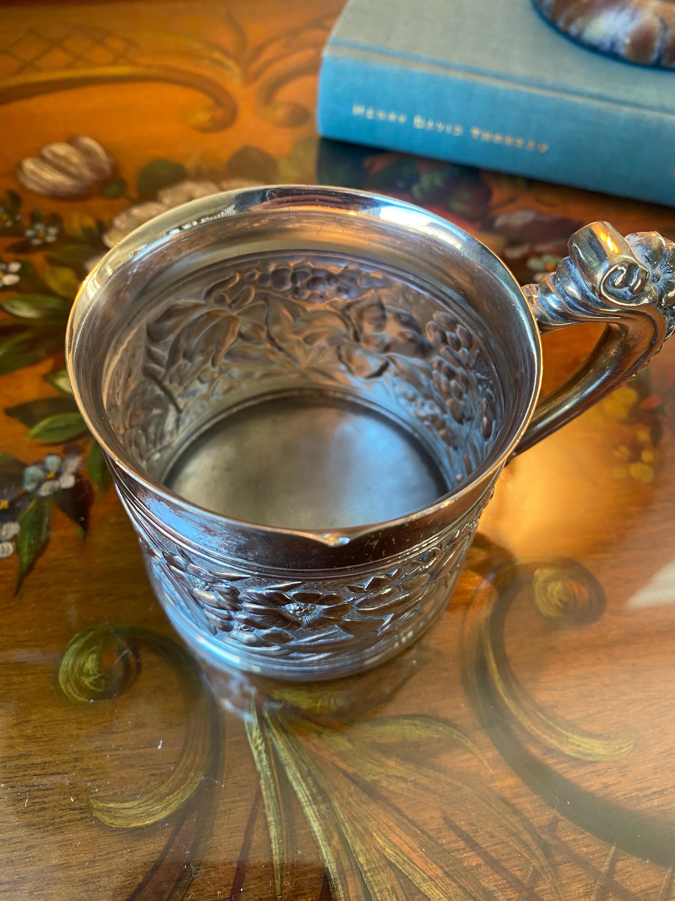 Vintage Simpson Hall Miller & Co Silver Plated Floral Cup - Etsy