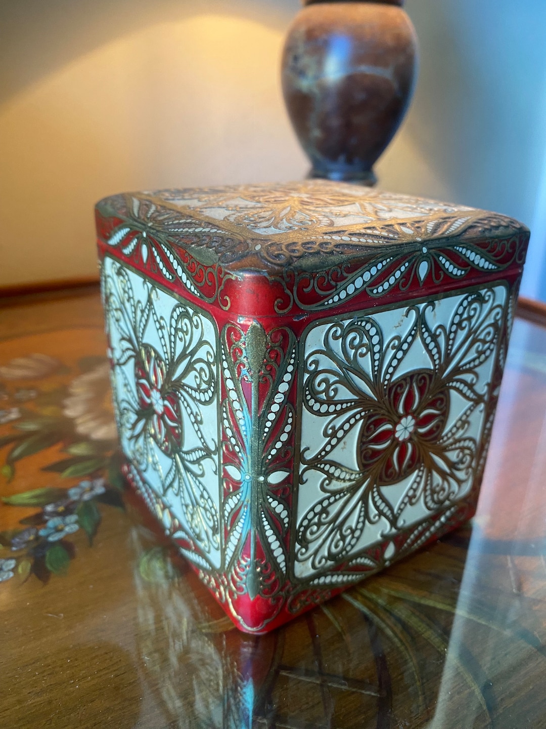 Vintage Danish Tea Tin With Hinged Lid Made in Holland Home and Kitchen ...