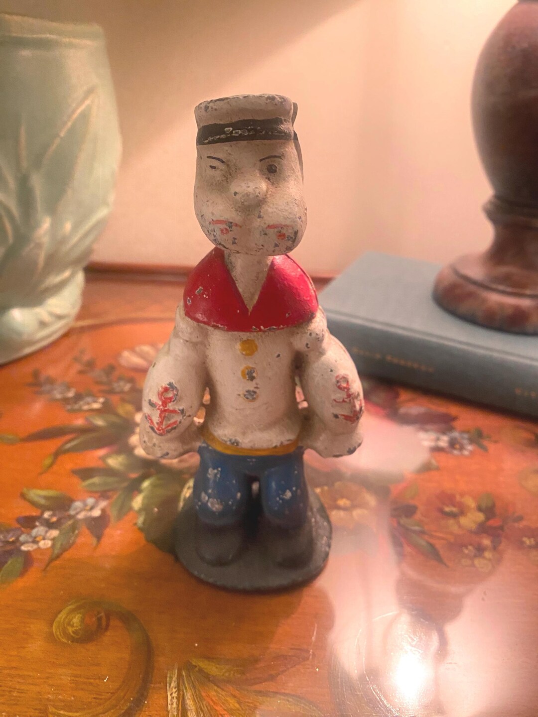 Popeye Cast Iron Vintage Bank - Collectible Figurine - Antique ...