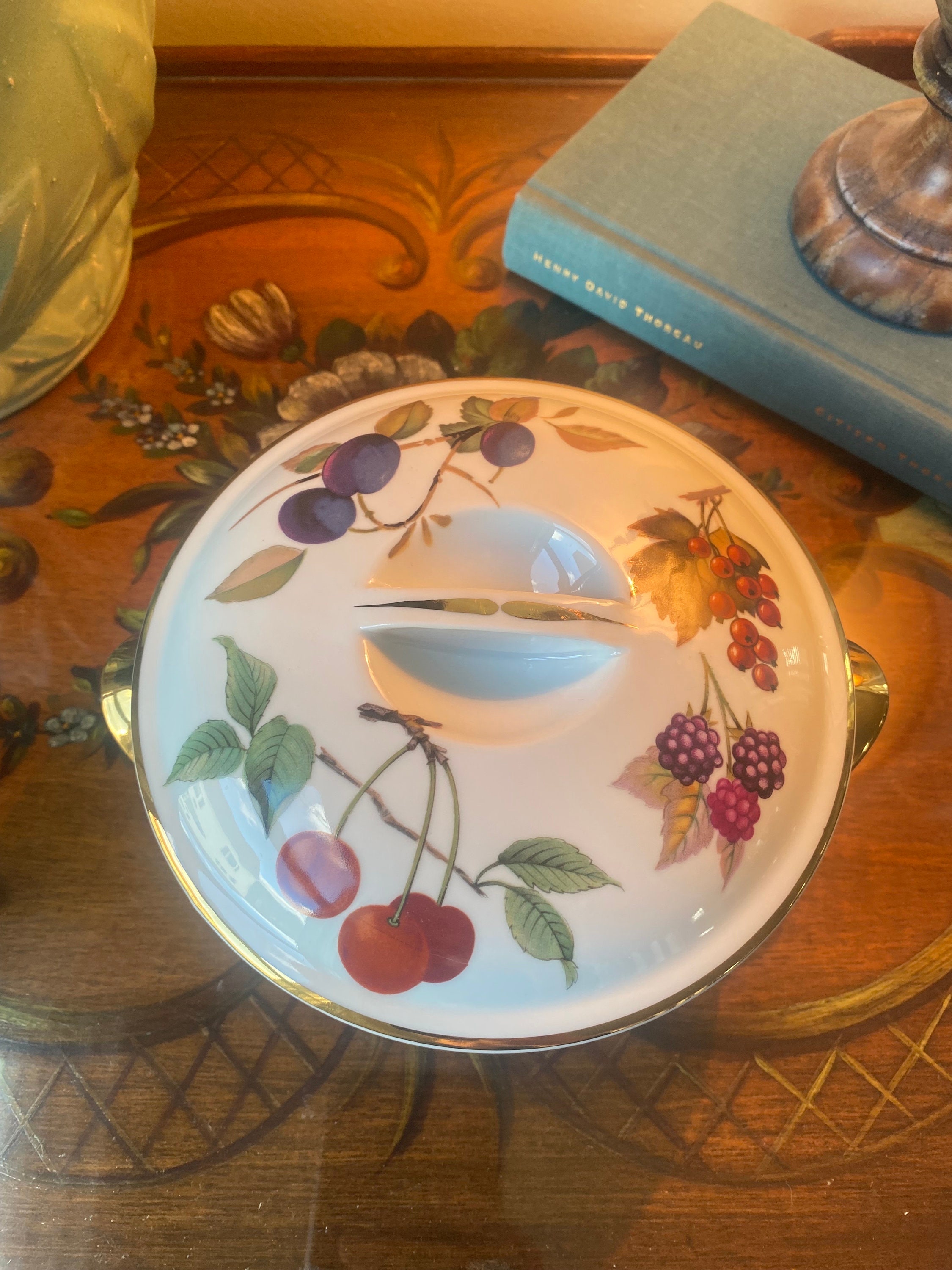 Royal Worcester Evesham Porcelain Casserole Serving Bowl With Lid ...