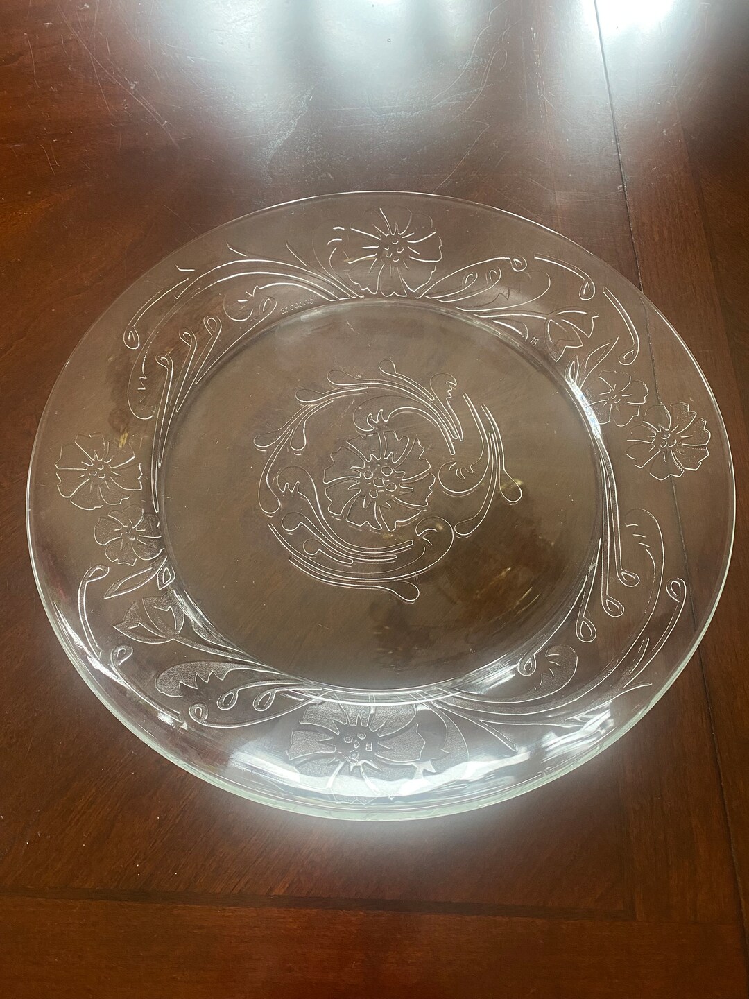 Arcoroc Glass Mariella Dinner Plates - Set of 4 - 10” Vintage Floral ...
