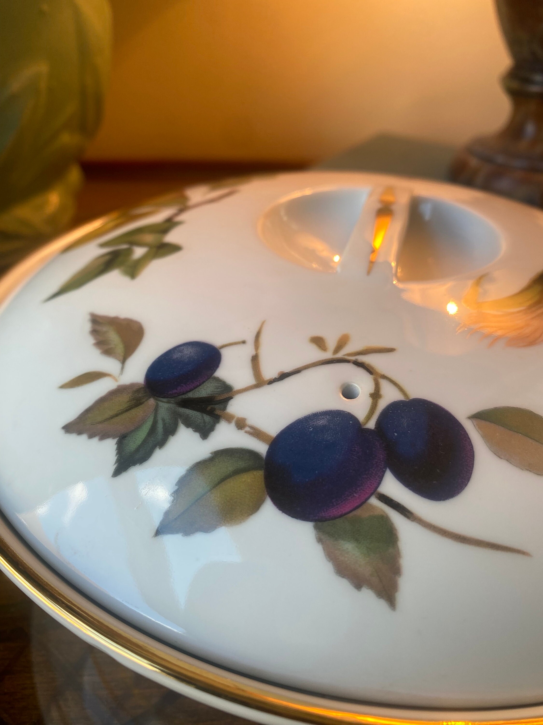 Royal Worcester Evesham Porcelain Casserole Serving Bowl With Lid ...