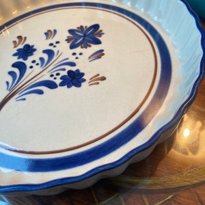 Portuguese Stoneware Baking Quiche Tart Dish - Hand Painted by Luisa ...