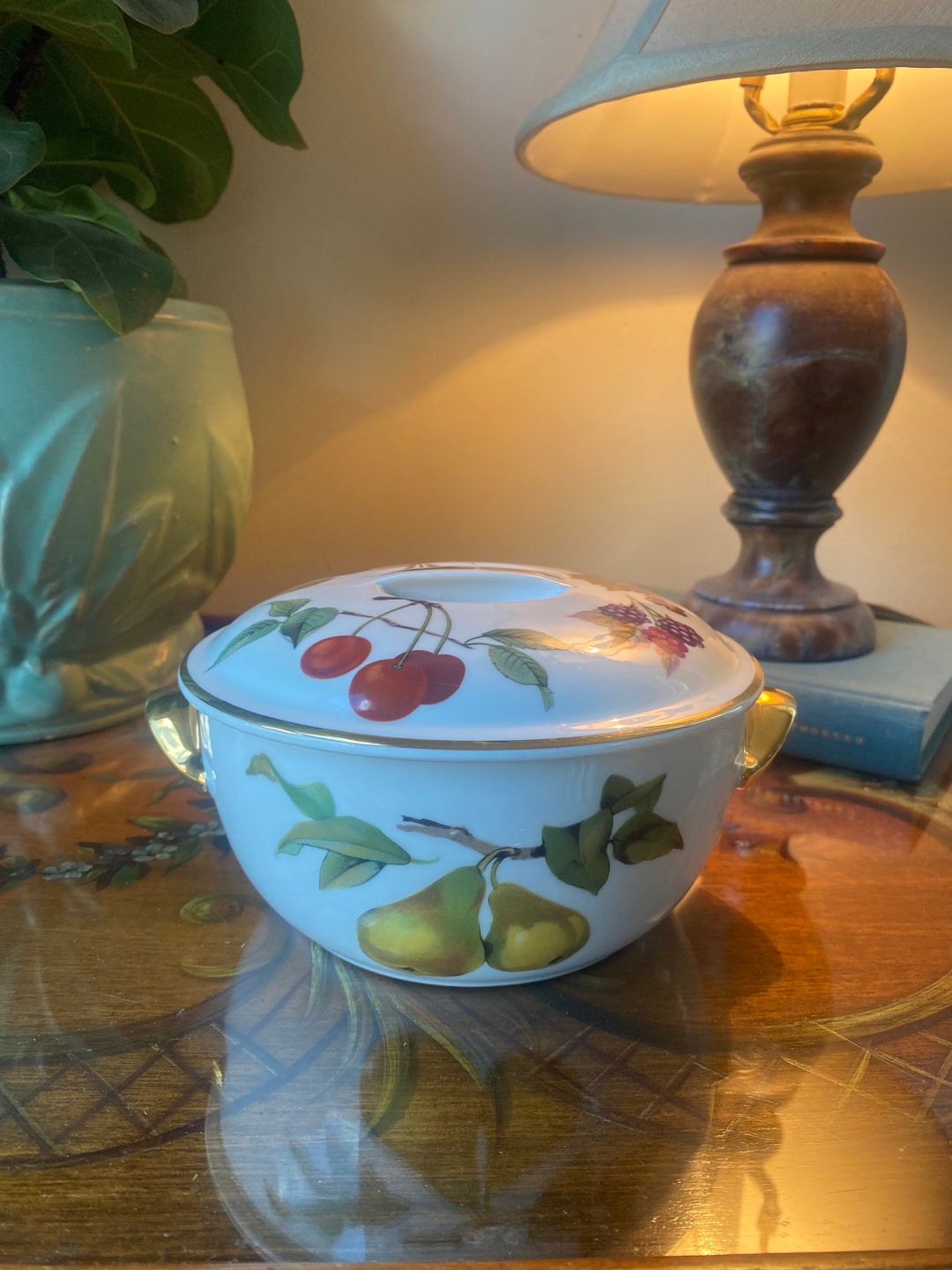 Royal Worcester Evesham Porcelain Casserole Serving Bowl With Lid ...