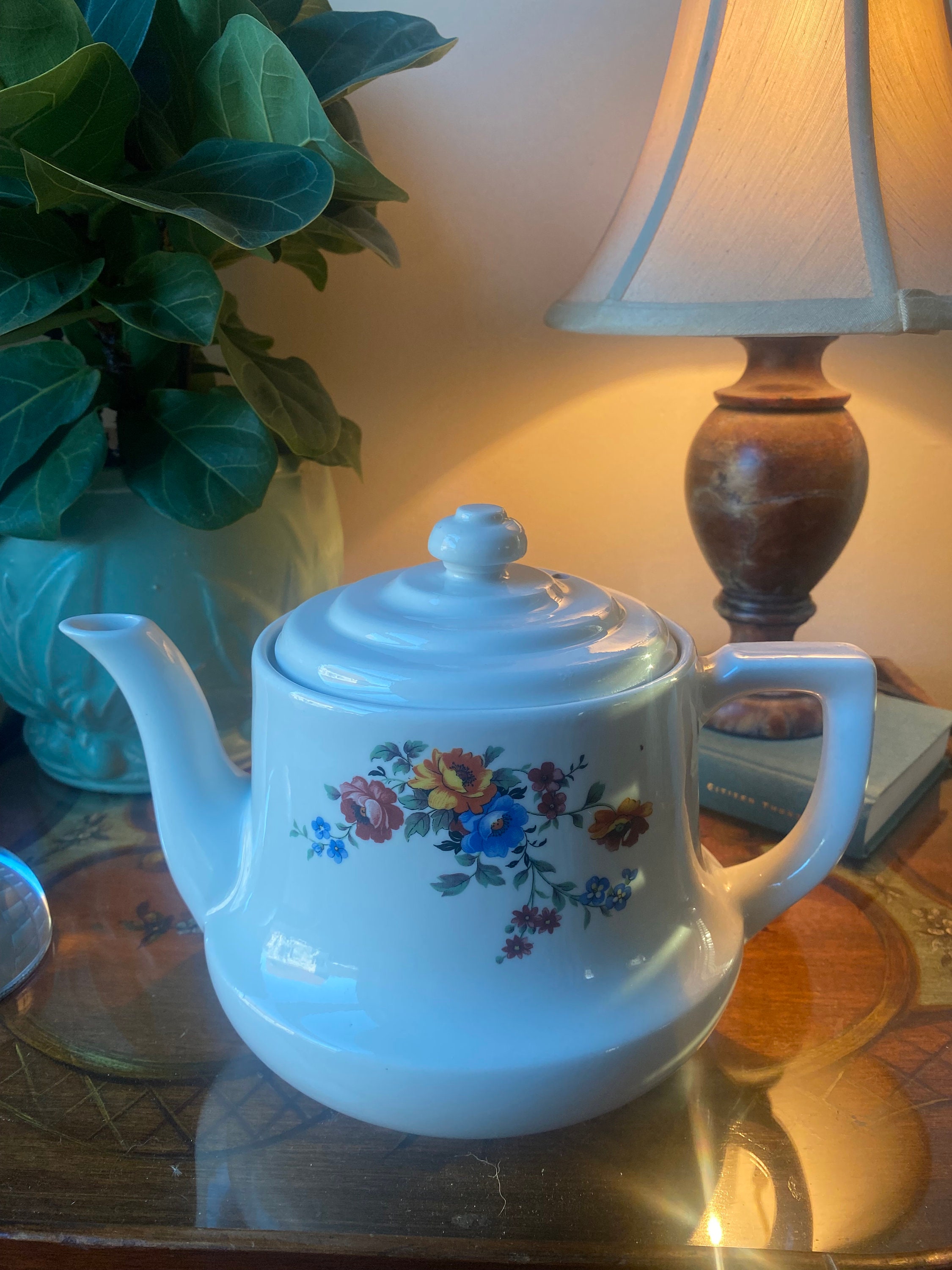Vintage Drip-o-lator Floral Teapot - the Enterprise Aluminum Co. - Made ...