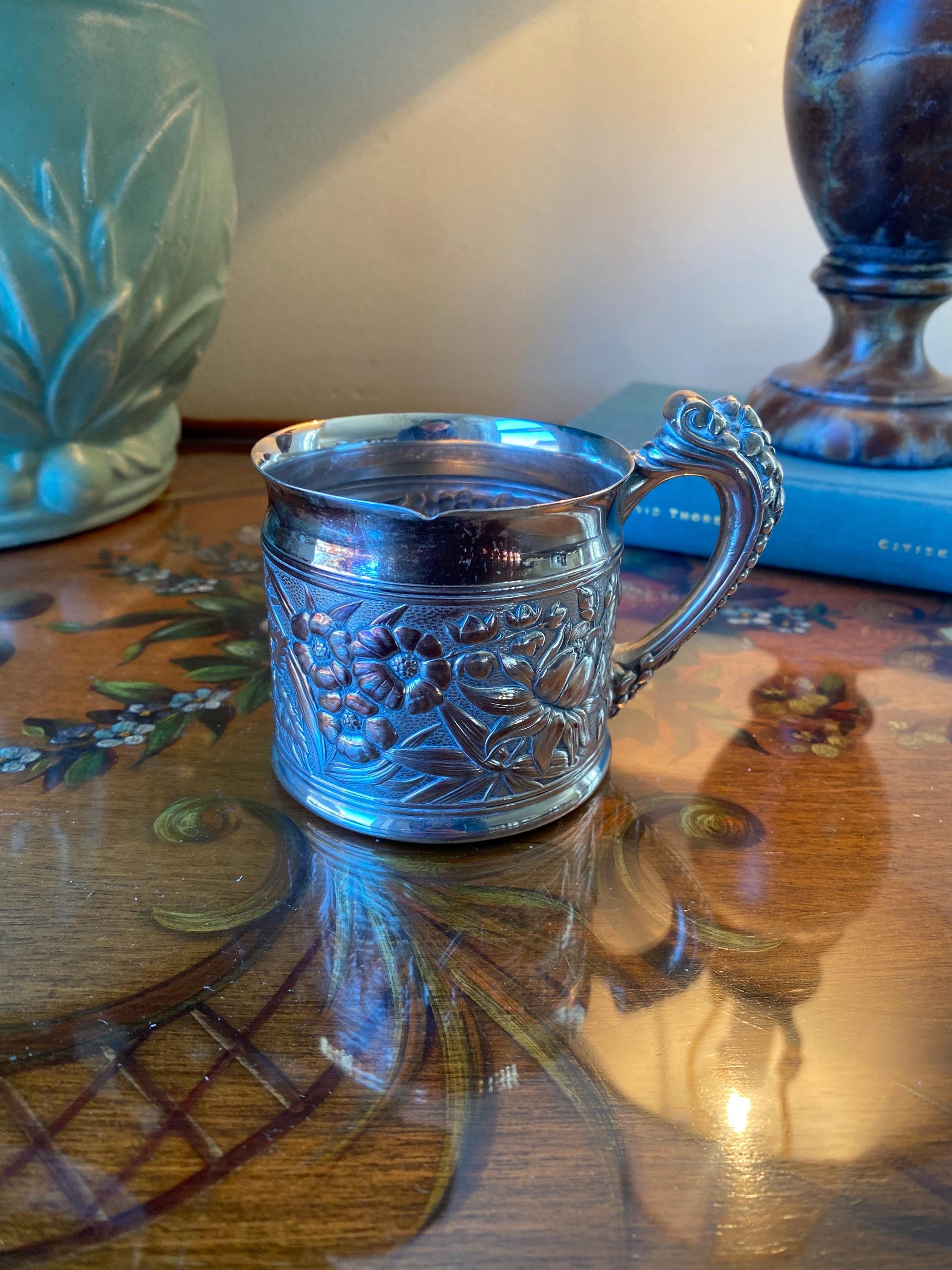 Vintage Simpson Hall Miller & Co Silver Plated Floral Cup - Etsy