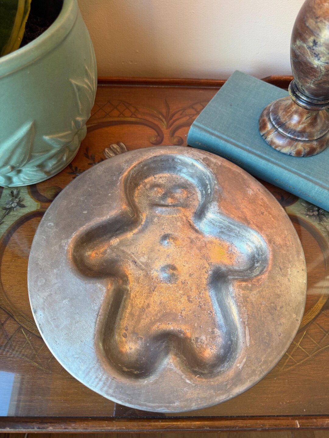 Vintage Gingerbread Man Tin Cake Pans - Set of 2 - Christmas Baking ...