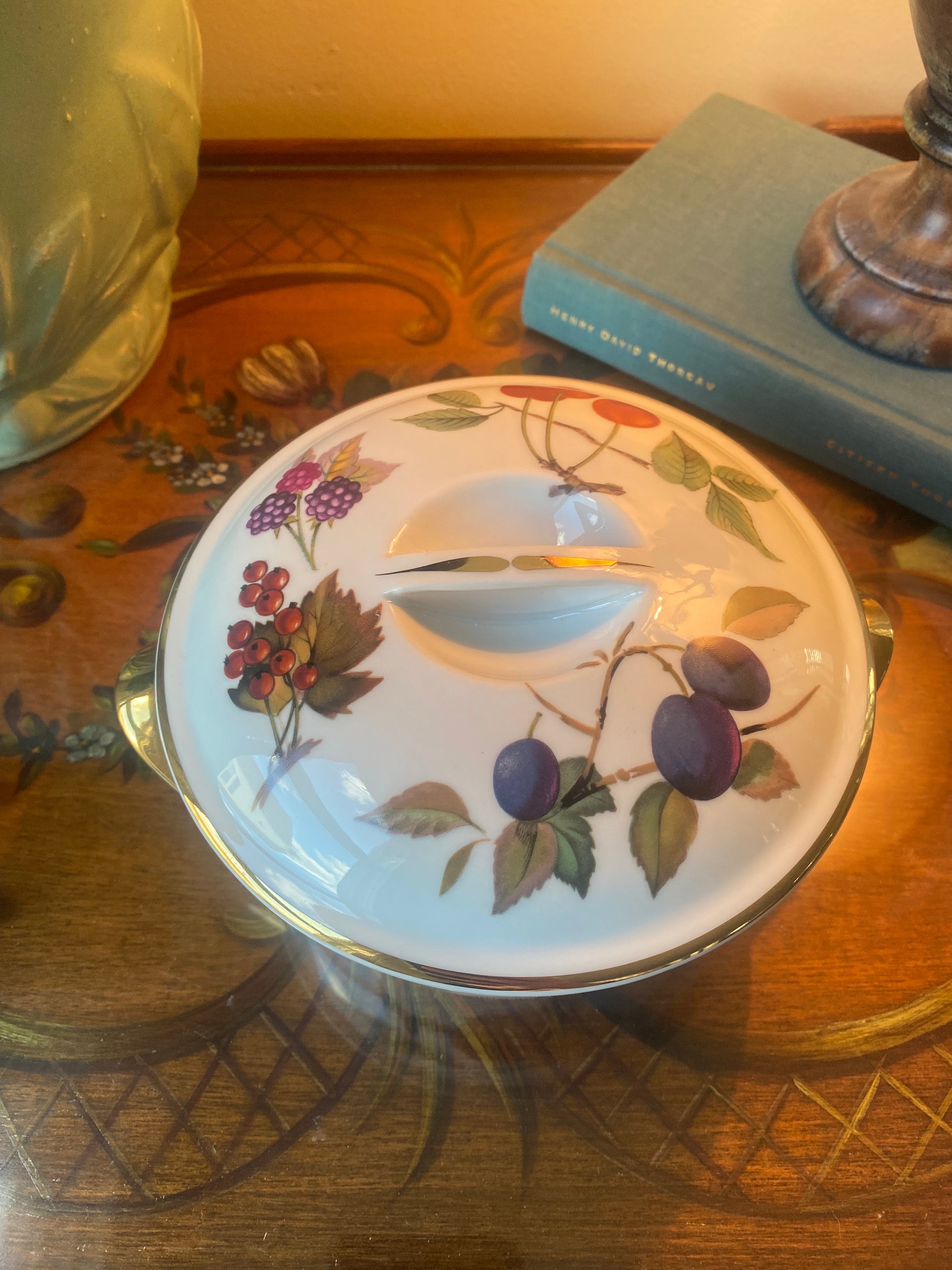 Royal Worcester Evesham Porcelain Casserole Serving Bowl With Lid ...