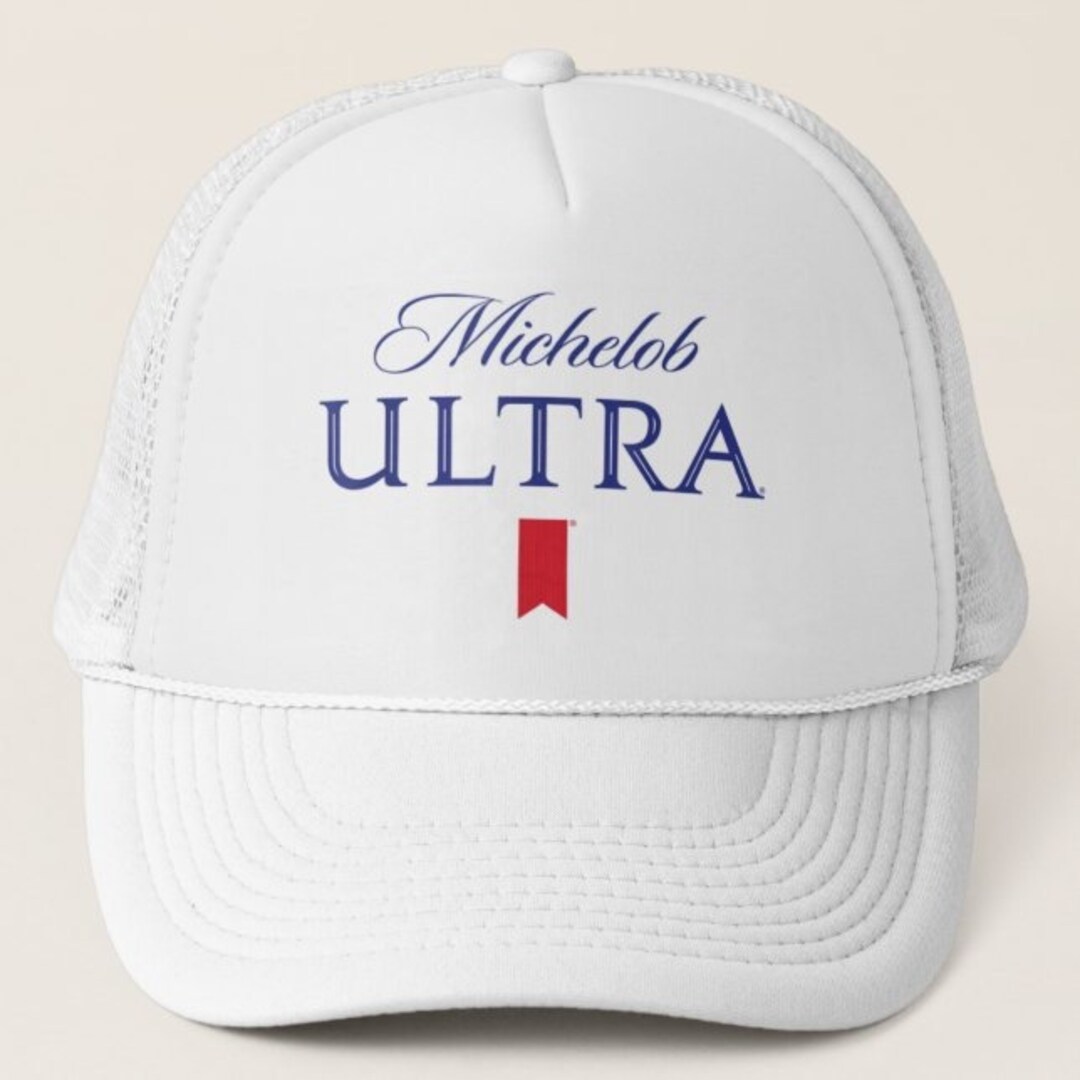 White Michelob Ultra Trucker Hat - Etsy