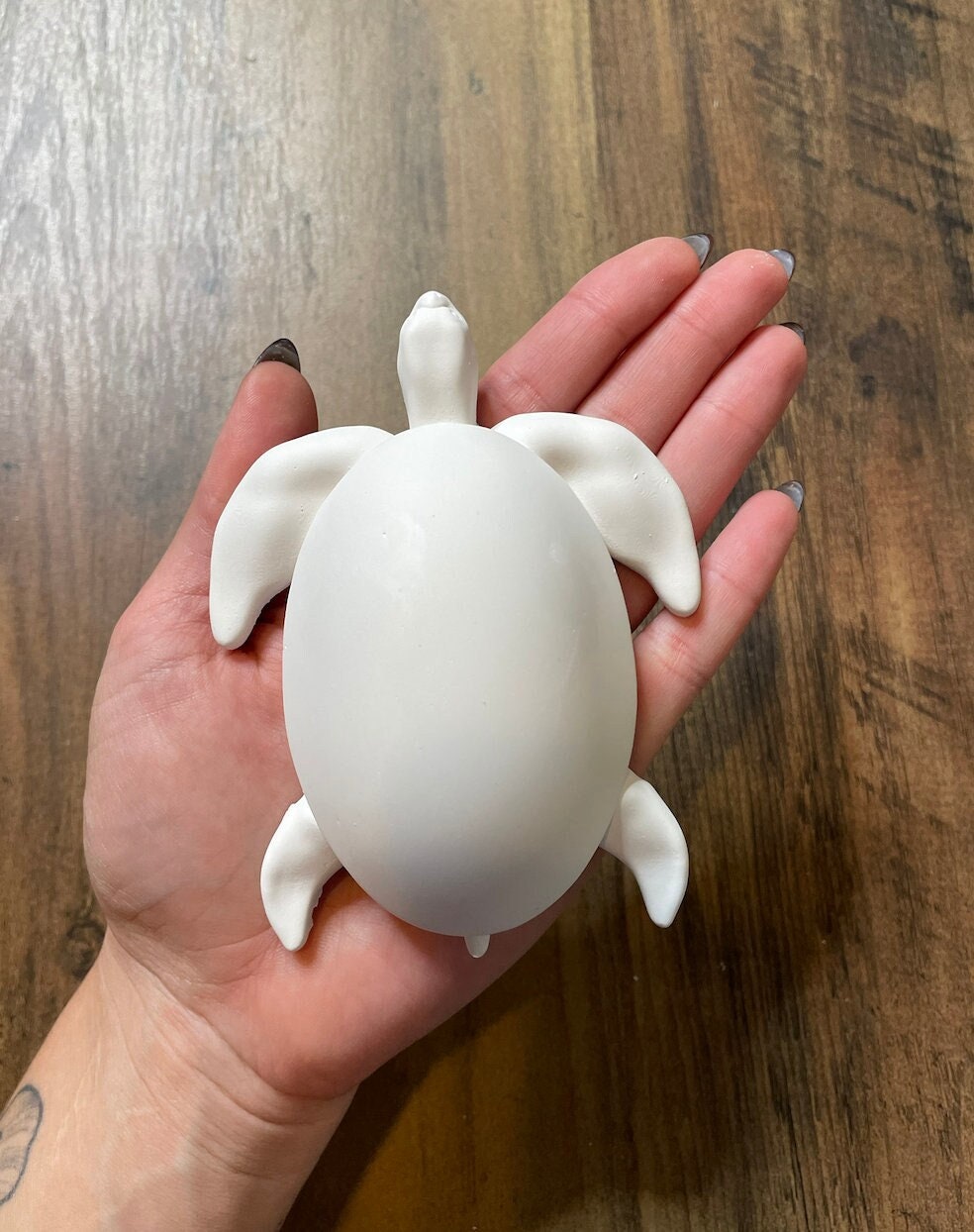 Set of 2 4.5 Small Turtles for Painting Blank Hand Casted Plaster ...