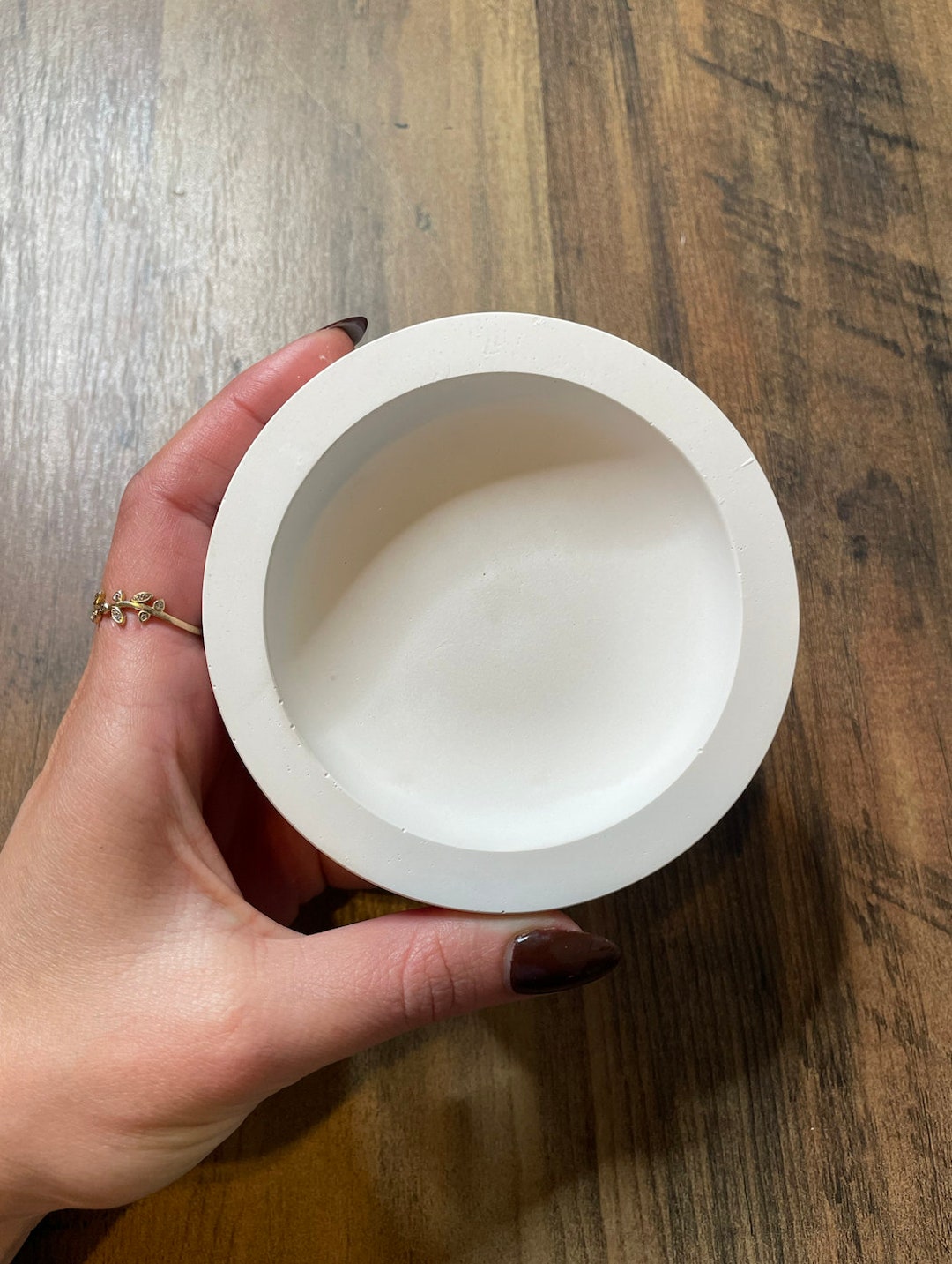 Set of 2 | 4 Inch Small Trinket Bowl for Painting | Blank Hand Casted ...