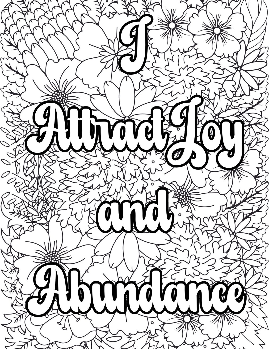 Daily Affirmations Coloring Sheets | Positive Affirmations ...