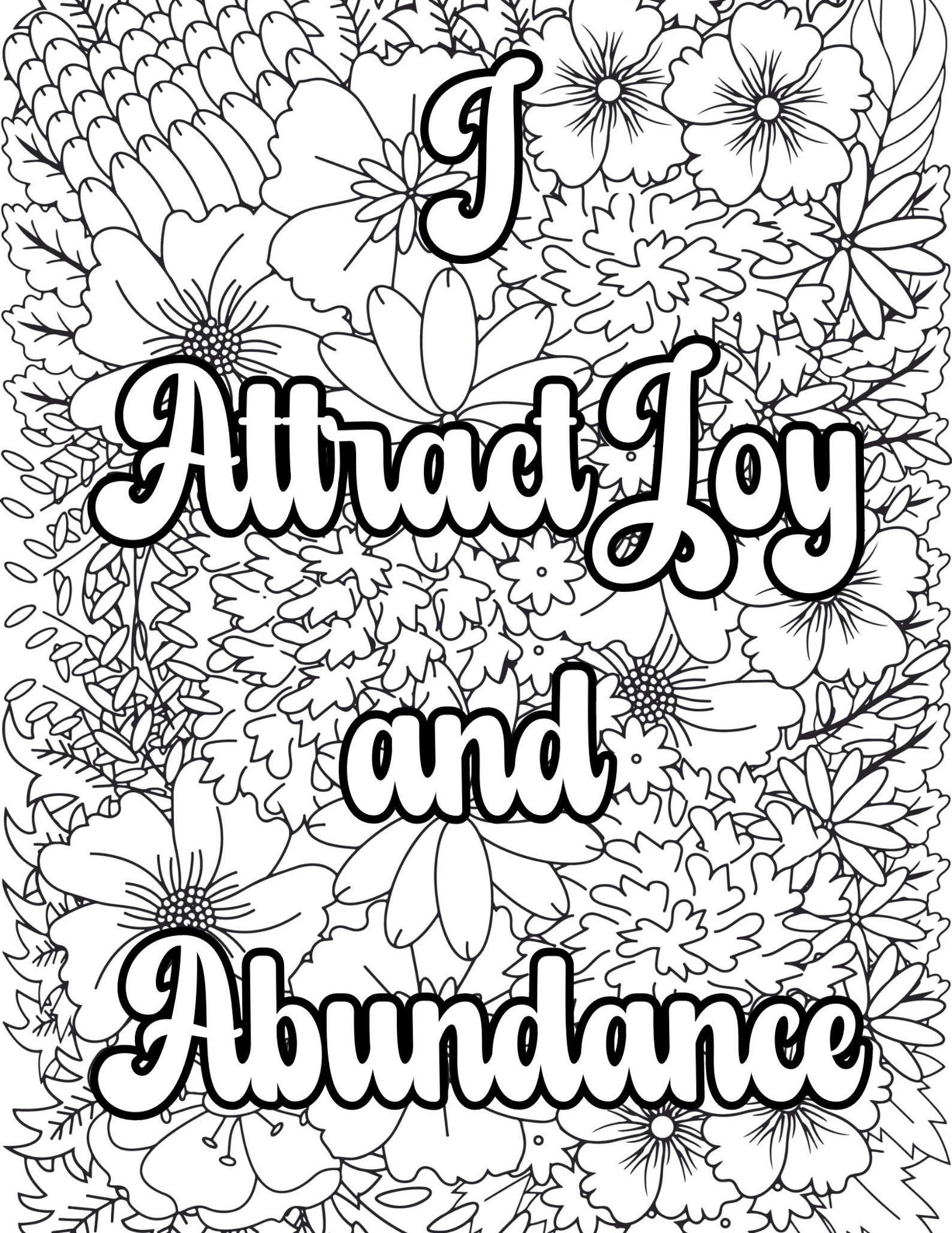 Daily Affirmations Coloring Sheets | Positive Affirmations ...