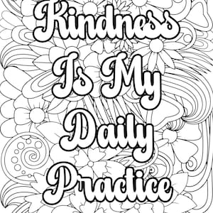 Daily Affirmations Coloring Sheets | Positive Affirmations ...