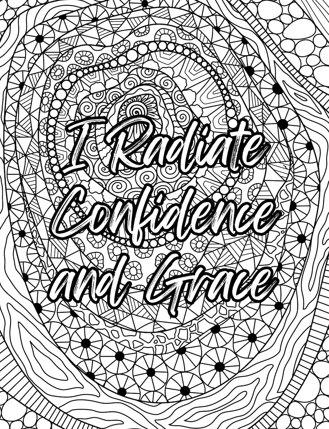 Daily Affirmations Coloring Sheets | Positive Affirmations ...