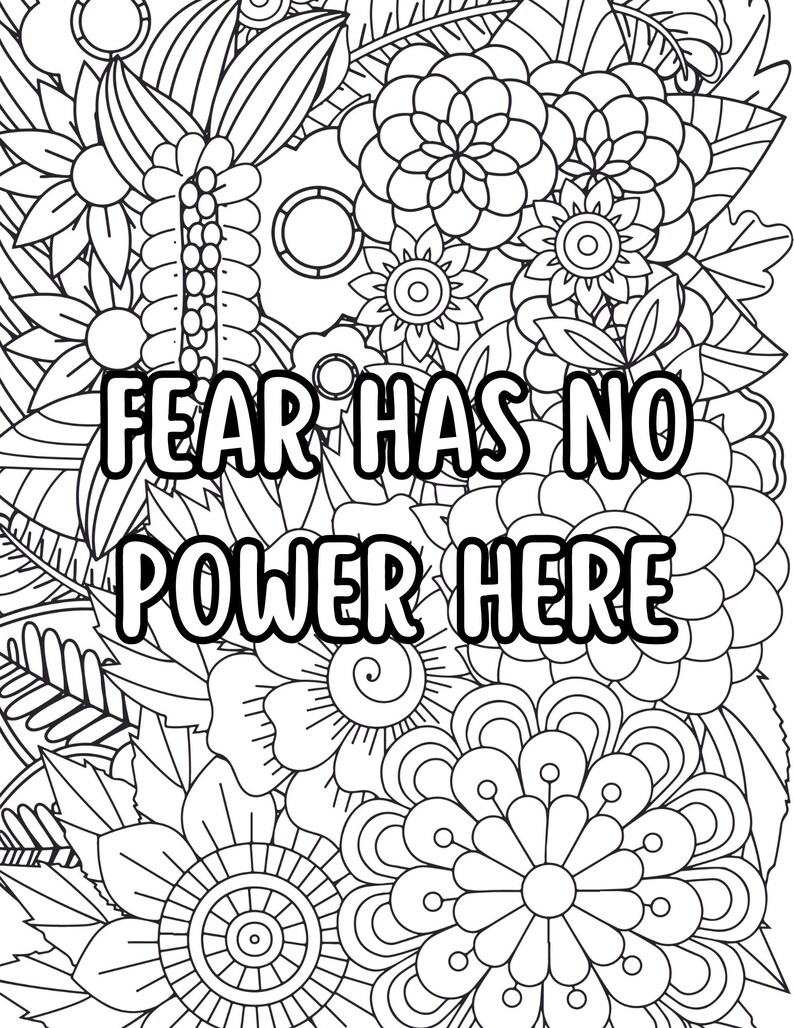 Daily Affirmations Coloring Sheets | Positive Affirmations ...