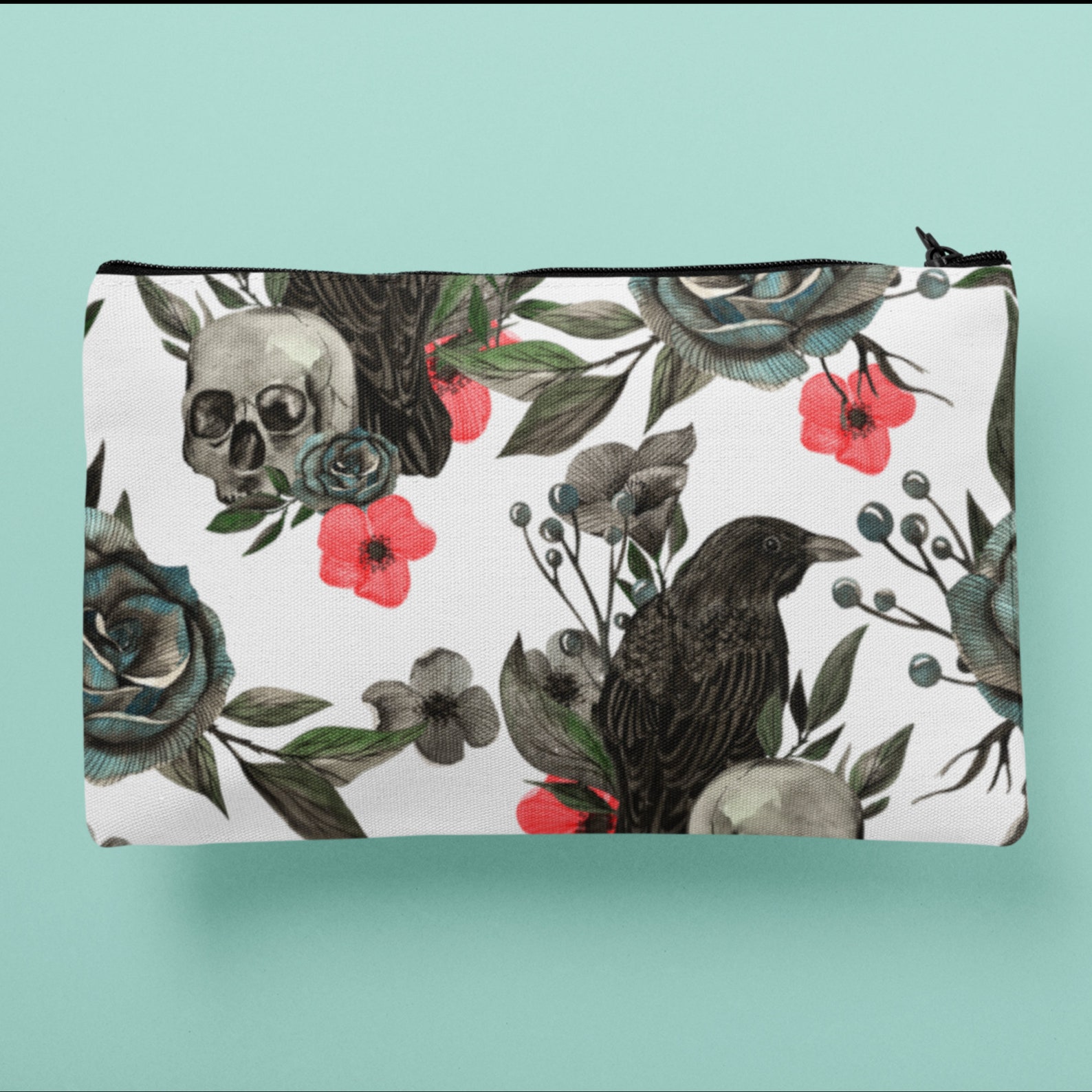 Gothic Makeup Bag Goth Makeup Bag Skull Makeup Bag Goth Makeup ...