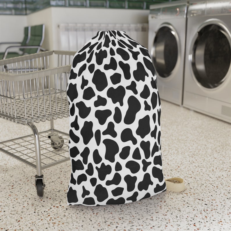 Cow Print Laundry Hamper Cow Print Laundry Bag Large Laundry Bag ...