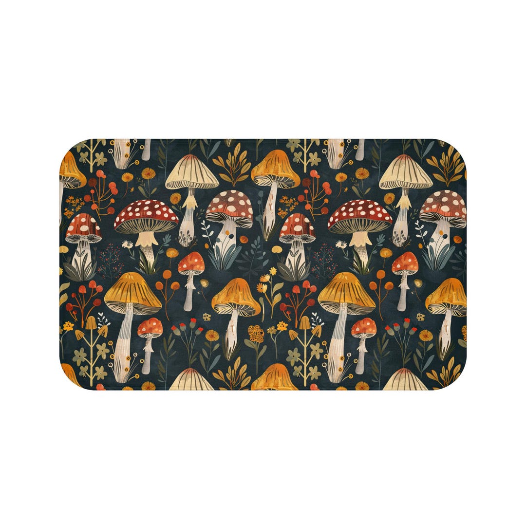 Mushroom Bath Mat - Etsy