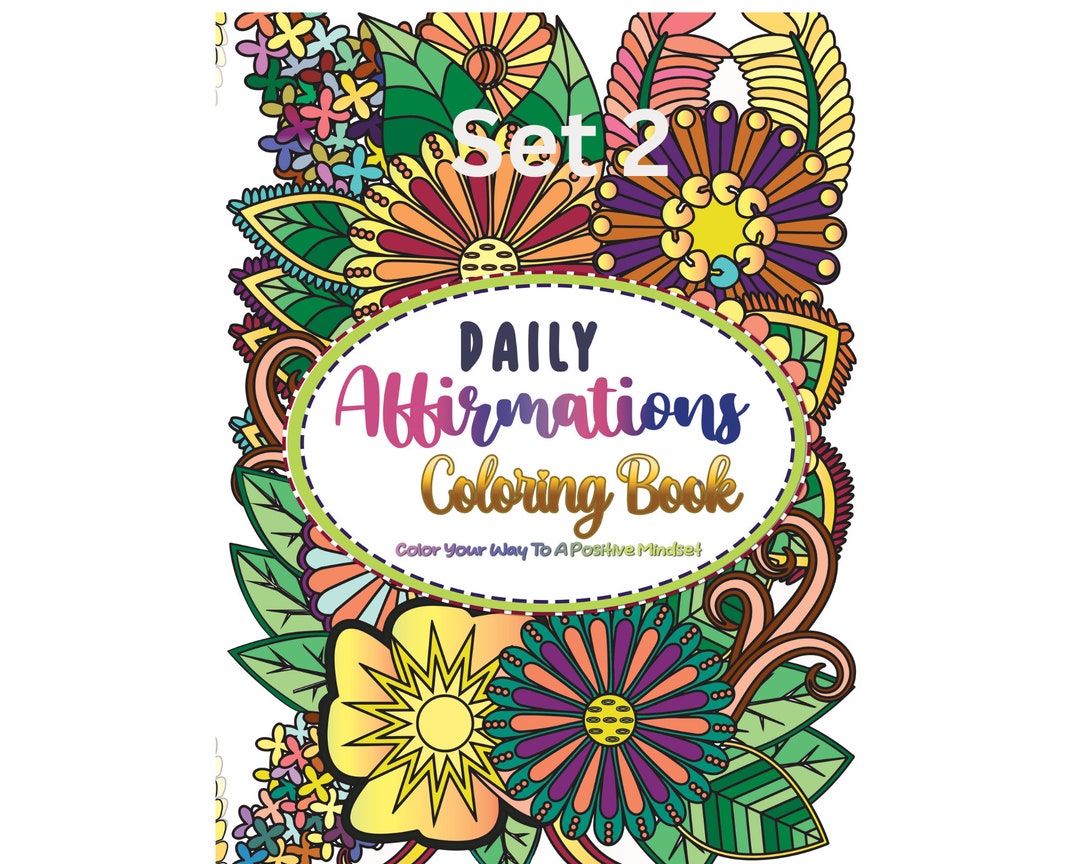 Daily Affirmations Coloring Sheets | Positive Affirmations ...