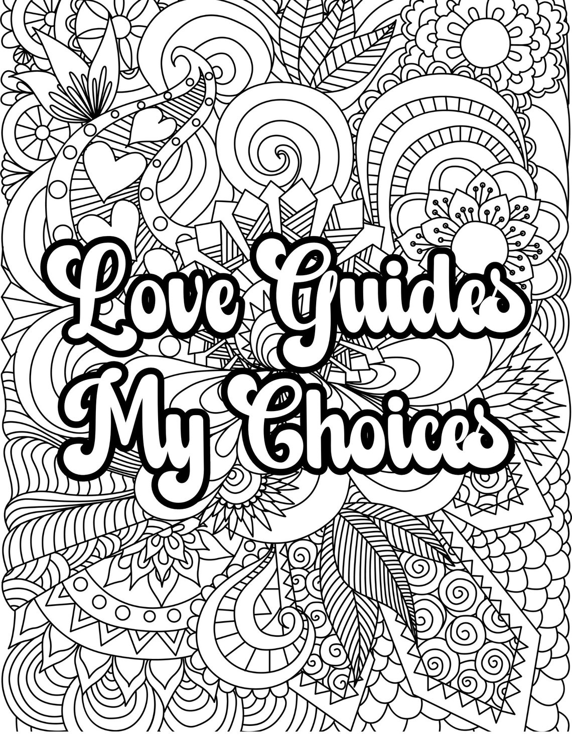 Daily Affirmations Coloring Sheets | Positive Affirmations ...