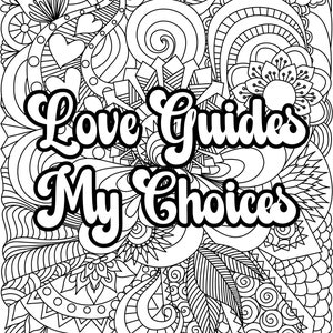 Daily Affirmations Coloring Sheets | Positive Affirmations ...