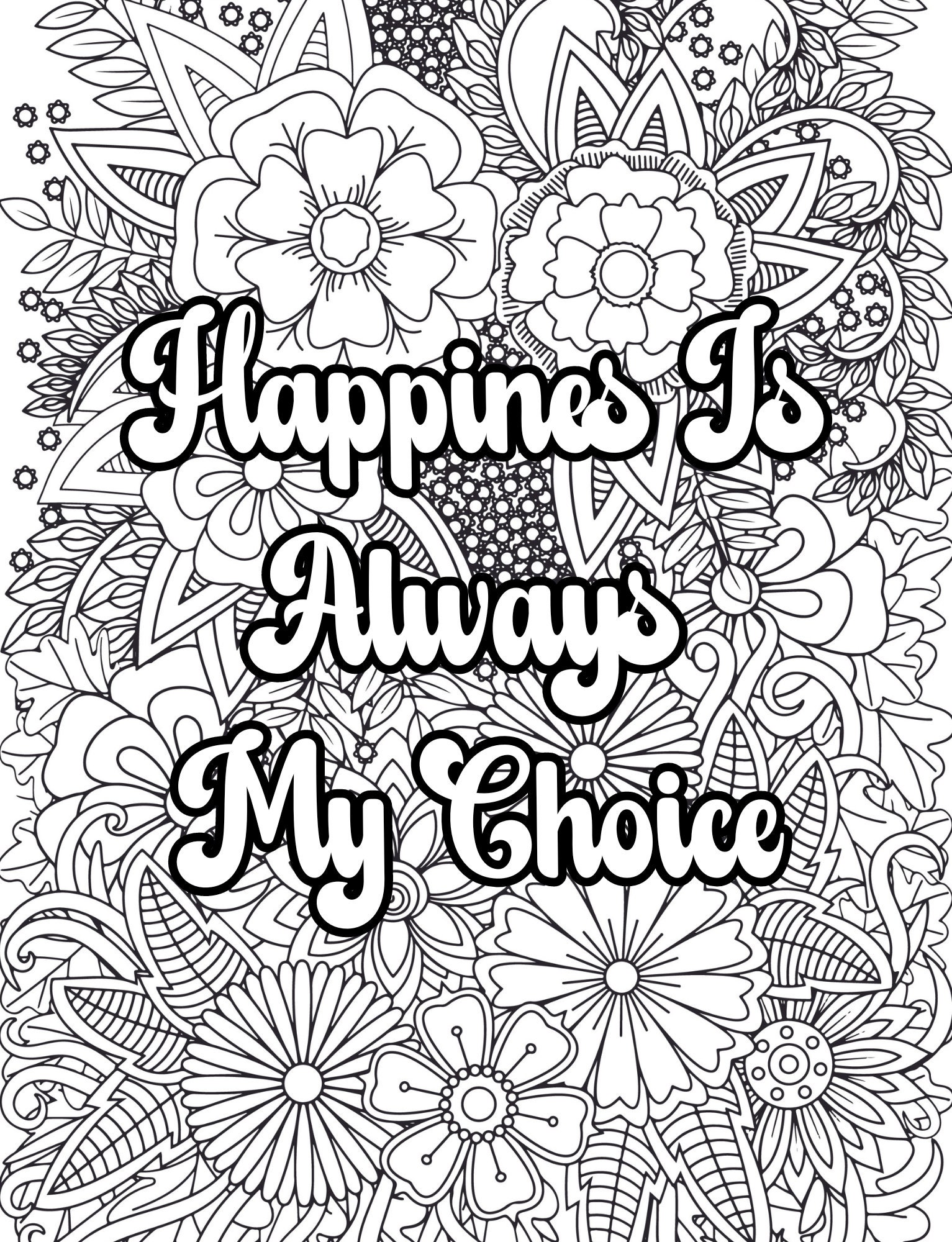 Daily Affirmations Coloring Sheets | Positive Affirmations ...