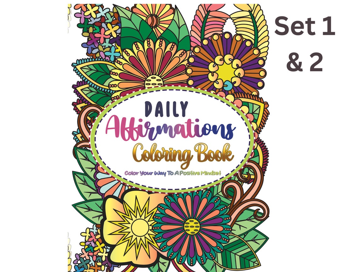 Daily Affirmations Coloring Sheets | Positive Affirmations ...